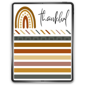 Autumn Boho Digital Planner Stickers Precropped Goodnotes 5 - Etsy