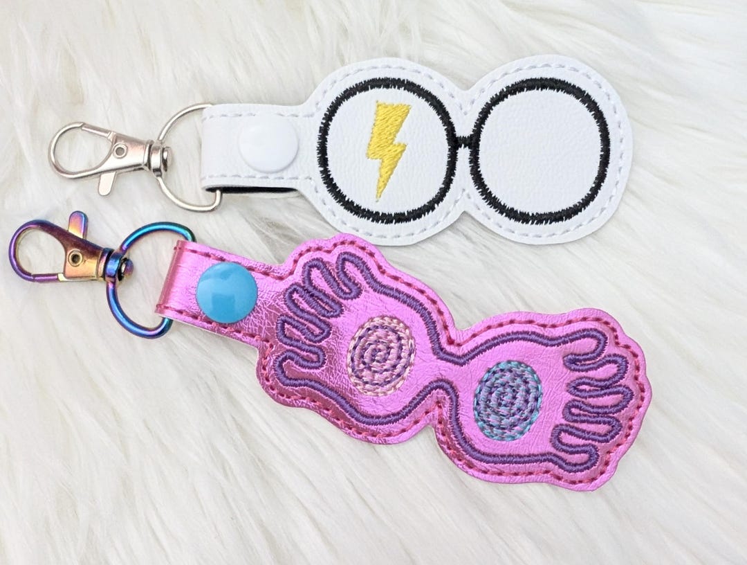 Wizard Glasses Keychains – Lightning Bolt & Spectre Specs Bag Charms - Etsy
