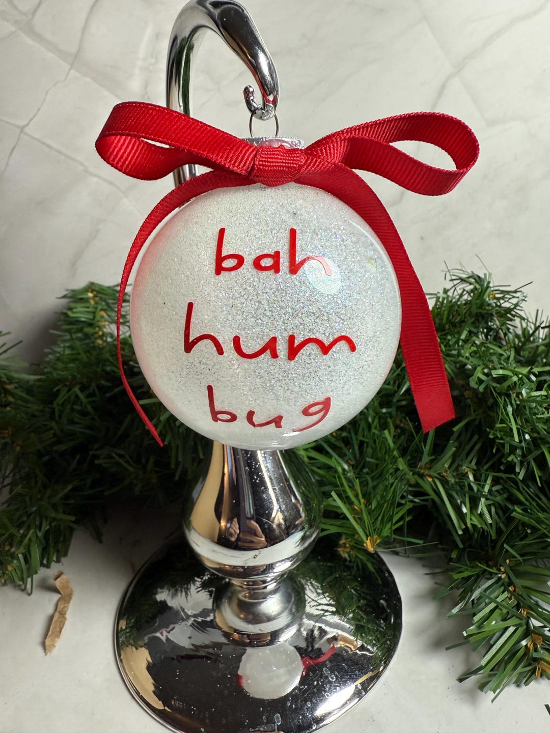 Snarky Red and White Christmas Ornaments - Etsy Canada