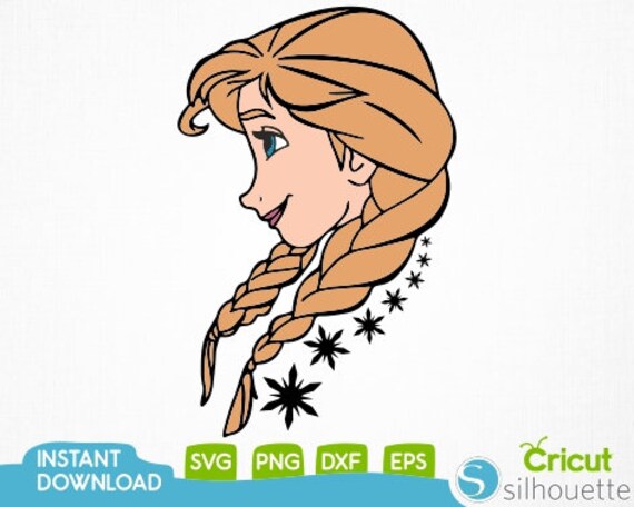 Princess Anna Svg Anna Vector Digital File Instant Download v1 Elsa ...