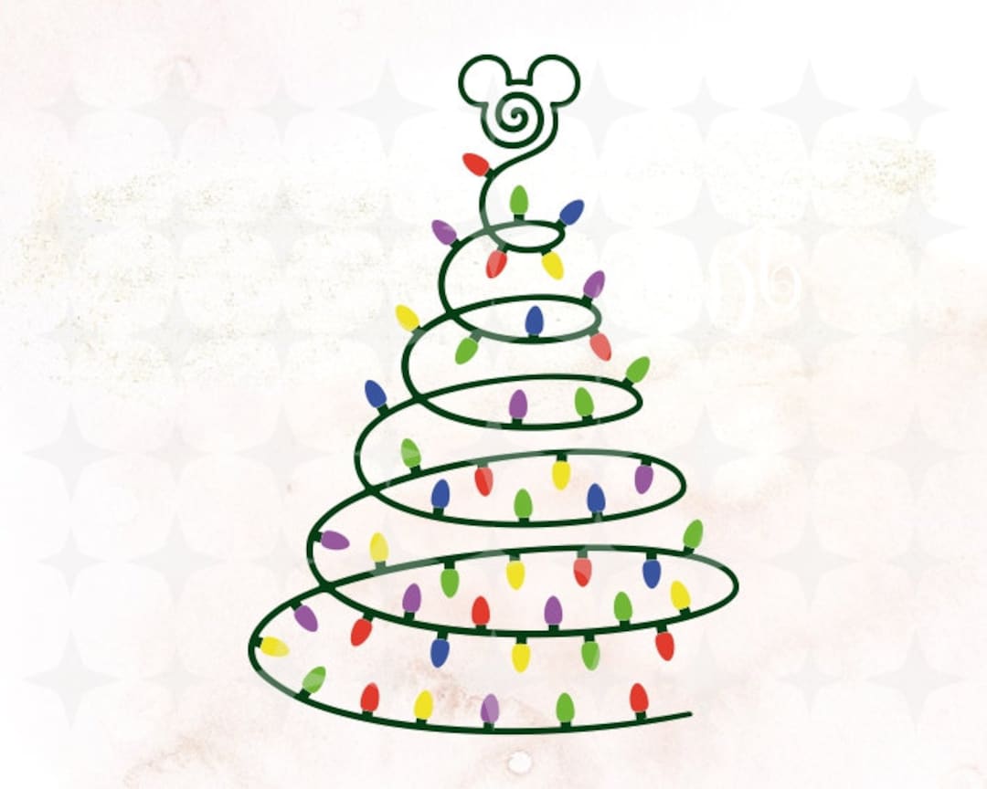 Mouse Christmas Tree SVG • Christmas Tree Svg • Split Tree Svg • SVG ...