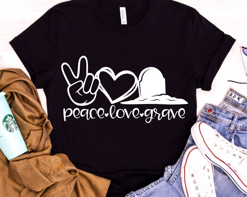 Halloween Svg, Peace Love Nightmare Svg, Peace Love Svg, Funny ...