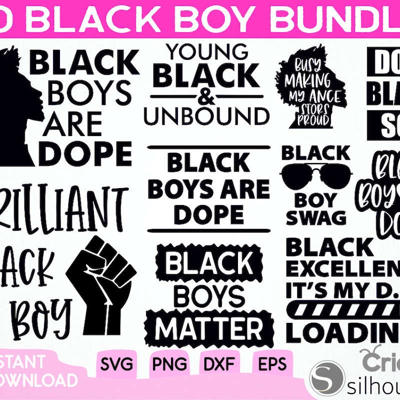 Black Boy Svg - Etsy