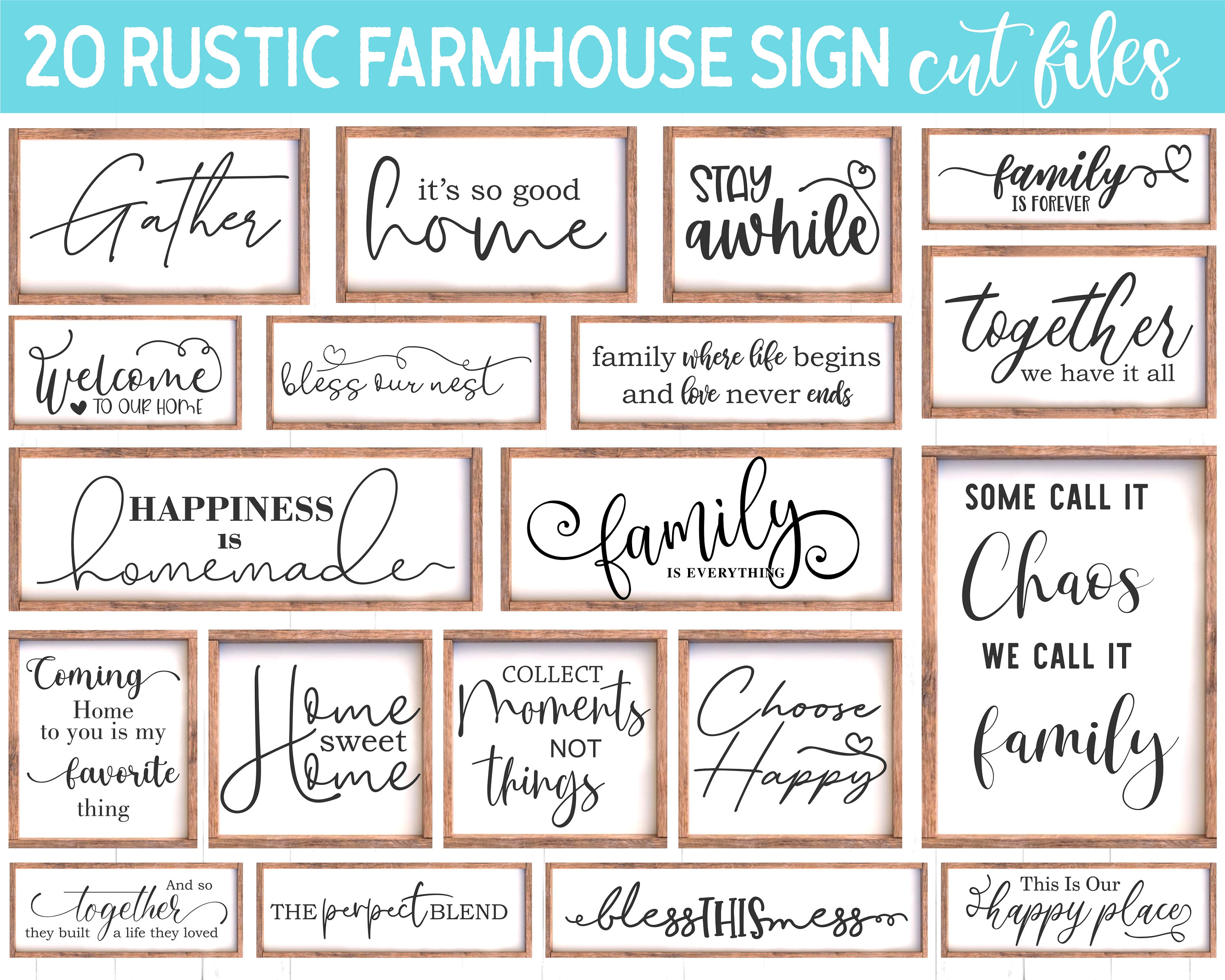 Farmhouse Sign Svg Bundle. Farmhouse Quotes Svg Bundle. Family - Etsy ...