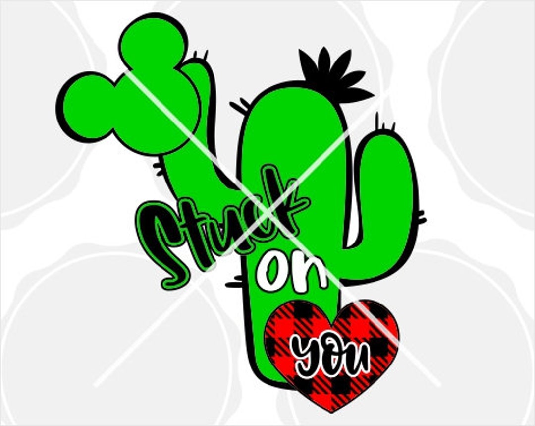 Cactus I'm Stuck on You Svg, Stuck on You Svg Design,valentine SVG ...
