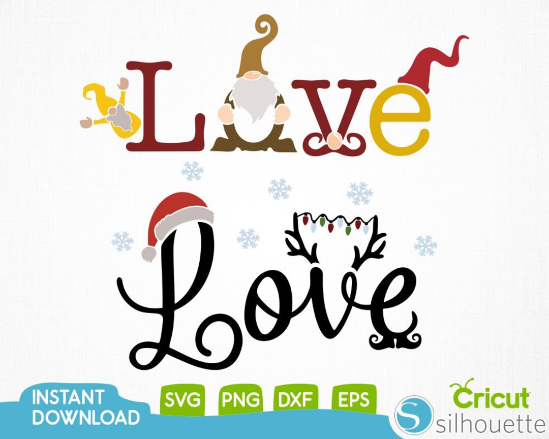 Love Svg,christmas Love Svg,merry Christmas Svg,santa Svg,gnome Svg ...