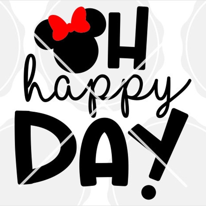 Oh Happy Day Stencil - Etsy
