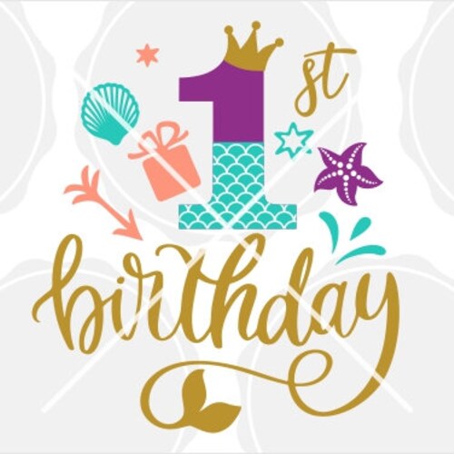 Mermaid Tail Number 7 SVG Dxf mermaid SVG Silhouette and - Etsy