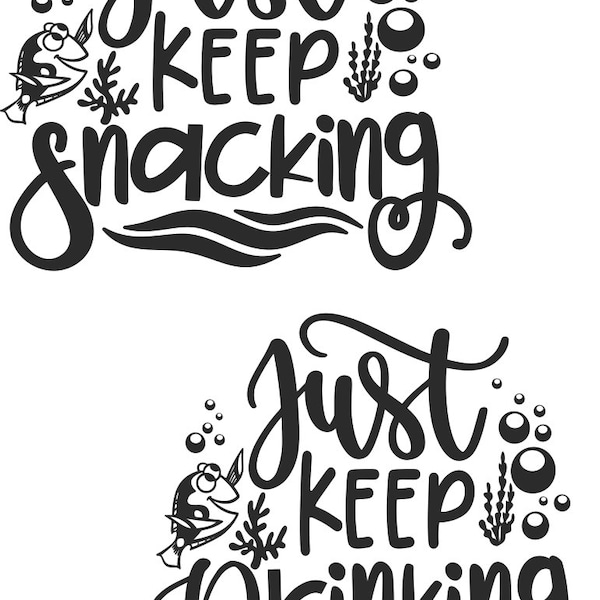 Just Keep Swimming - Etsy