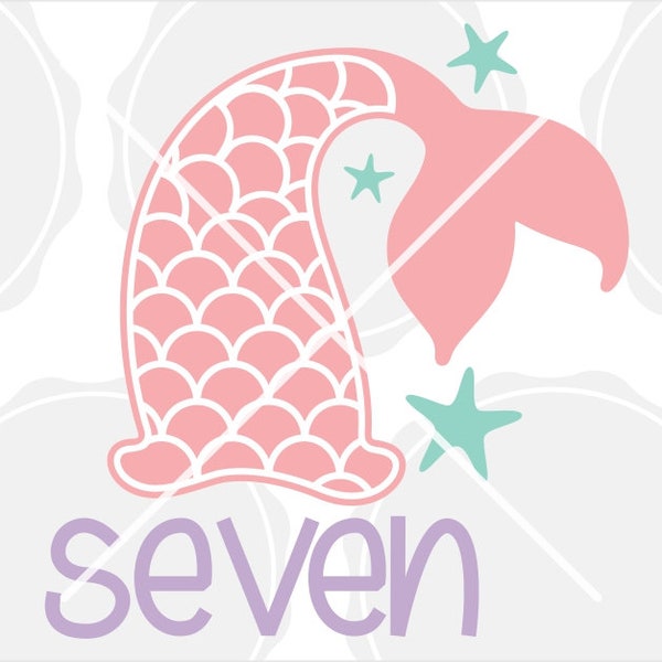 Mermaid Number 7 - Etsy