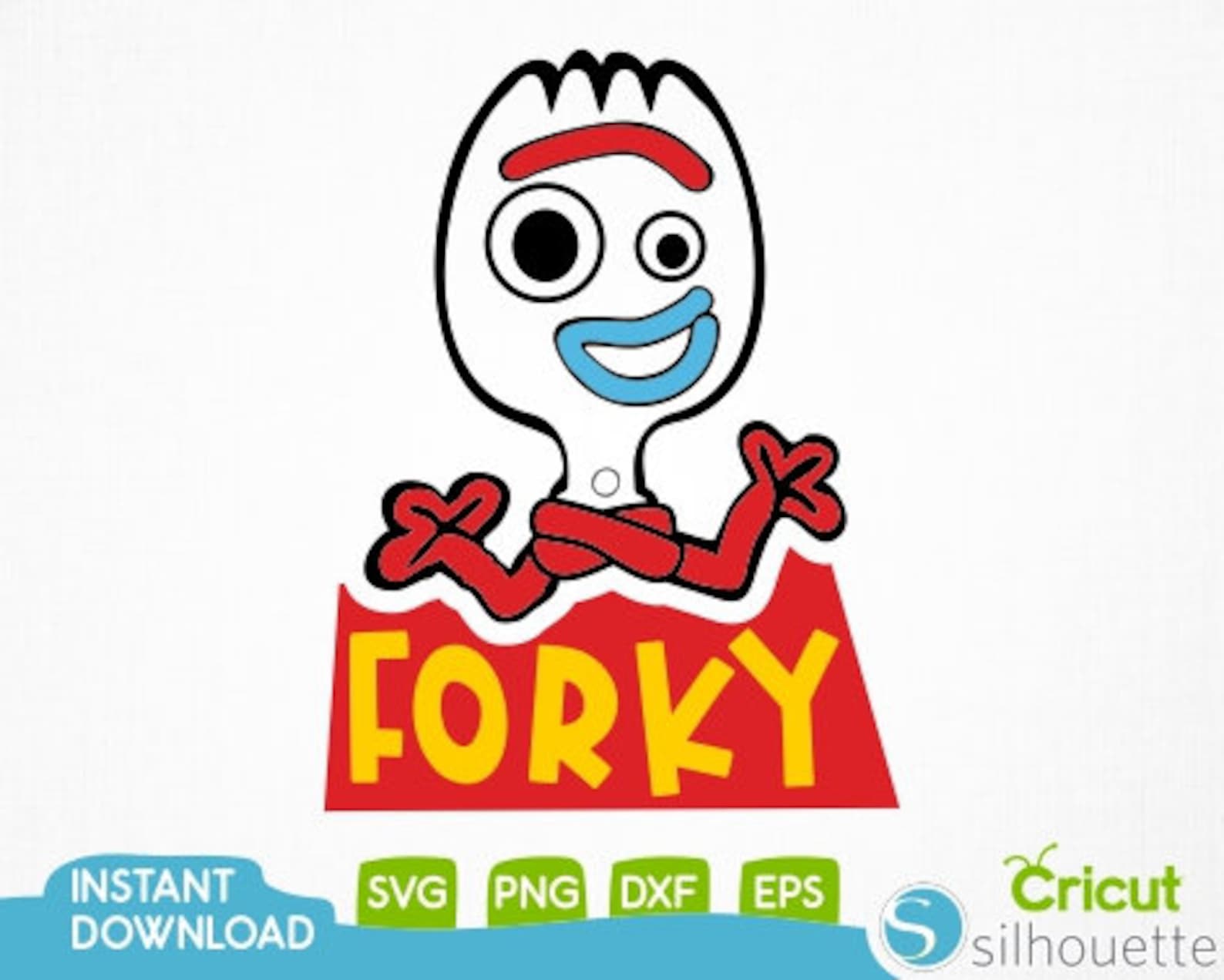 Forky SVG Forky Clipart Toy Story Svgforky Iron Ontransfer - Etsy