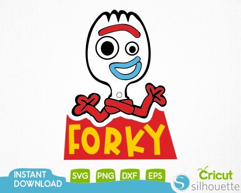 Forky SVG Forky Clipart Toy Story Svgforky Iron Ontransfer | Etsy