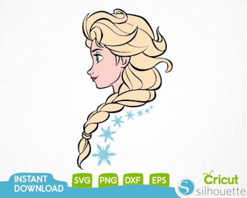 Elsa Frozen SVG Vector File Frozen Clipart Instant - Etsy