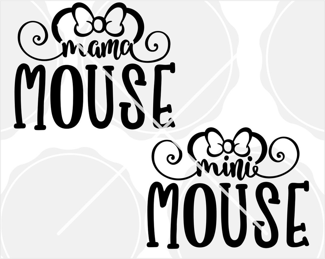 Mama Mouse Svg, Mini Mouse Svg, Birthday SVG, Magic Kingdom Birthday ...