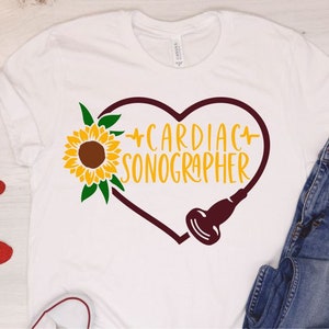 Cardiac Sonographer Svg,ultrasound Probe Heart Svg,silhouette,nurse Svg ...