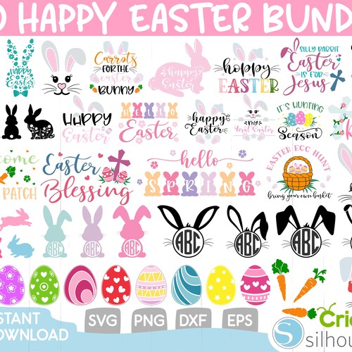 Easter Bunny SVG PNG. Easter Svg. Cricut Cut Files Layered - Etsy
