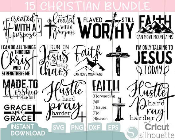 Christian Bundle Svgbible Verse Svgbible Svgreligious - Etsy