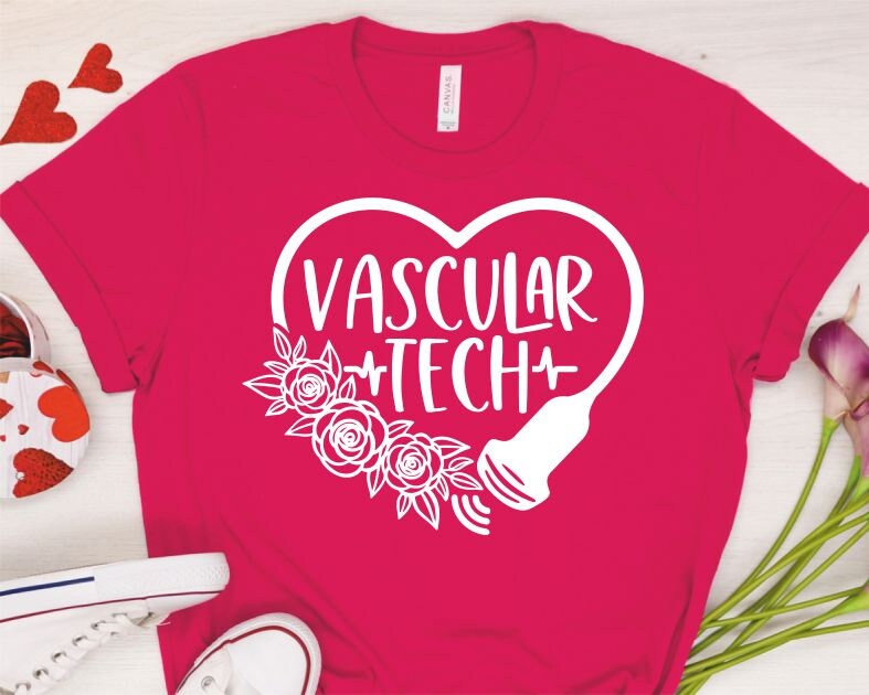 Vascular Tech Florval Svg,ultrasound Probe Heart Svg,silhouette,nurse ...
