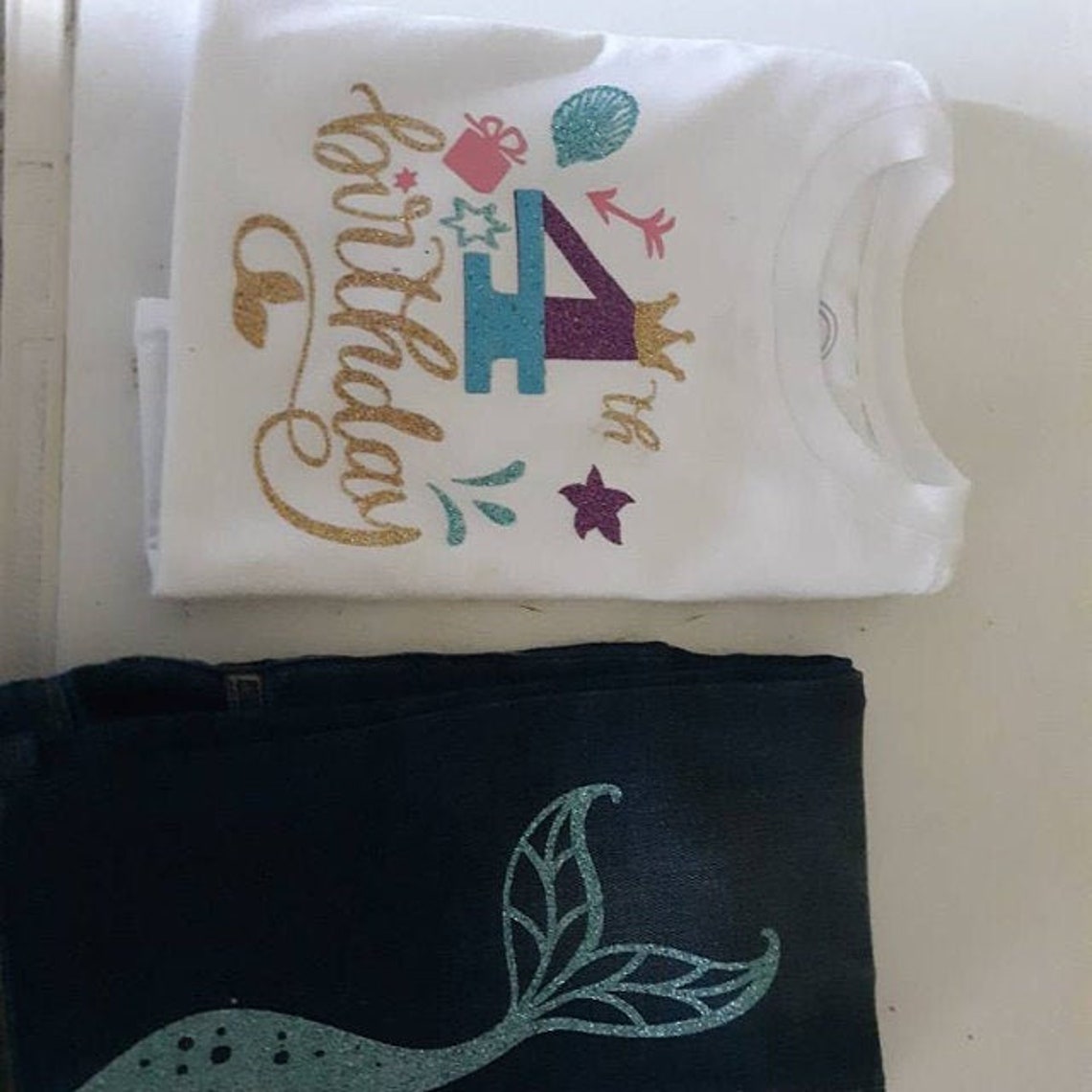 Mermaid Tail Number 4 SVG Dxf mermaid SVG Silhouette and | Etsy