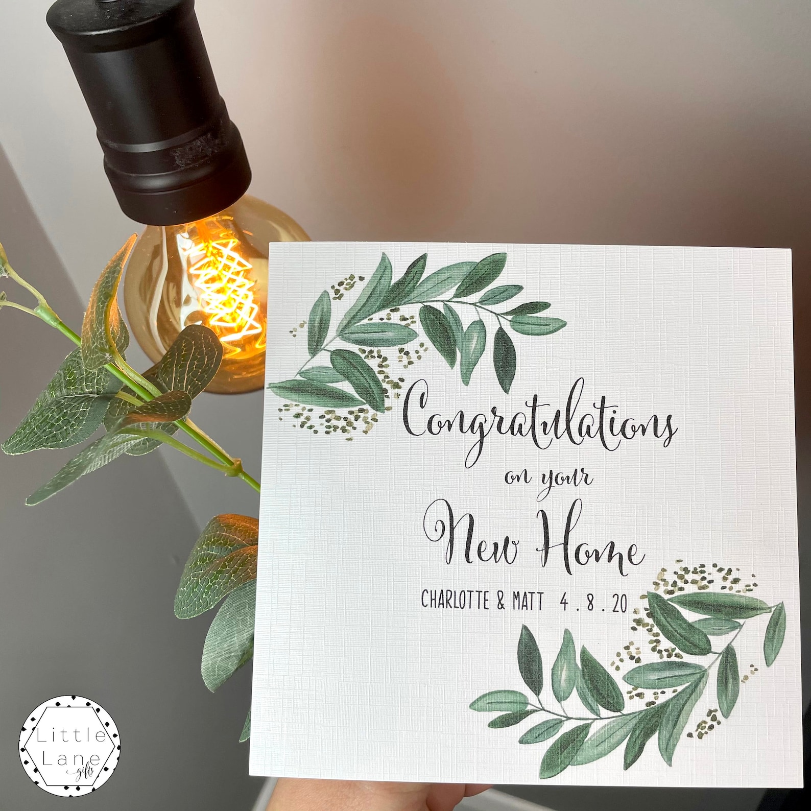 Felicitaciones por su nuevo hogar tarjeta de nuevo hogar personalizada ...