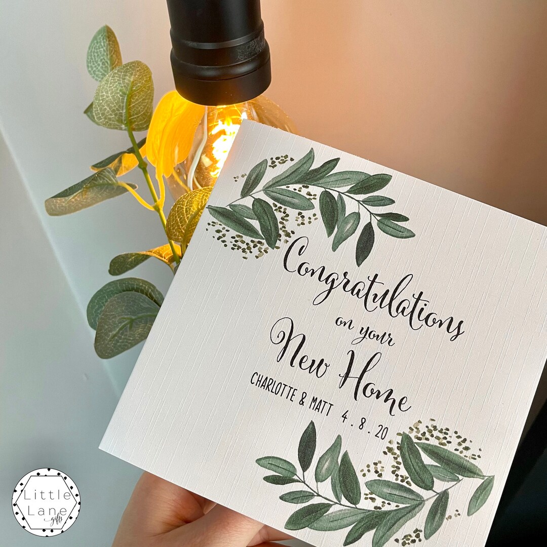 Felicitaciones por su nuevo hogar tarjeta de nuevo hogar personalizada ...