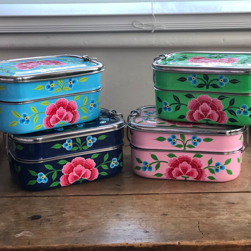 Enamel Lunch Box - Etsy
