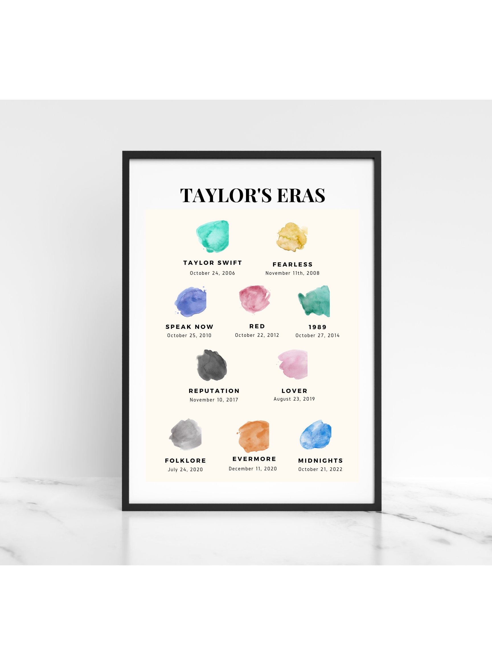 Taylor Swift Prints Eras Tour Poster Swiftie Wall Art Taylor Swift ...