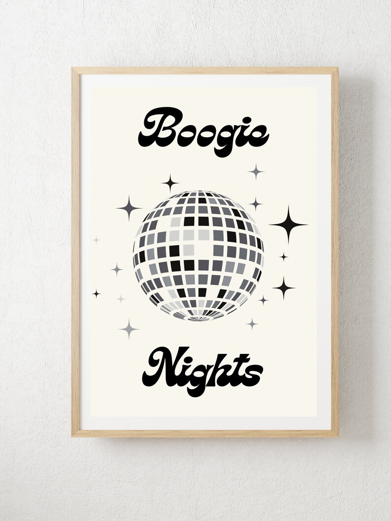 Disco Ball Print Retro Disco Ball Art Trendy 70s Print - Etsy