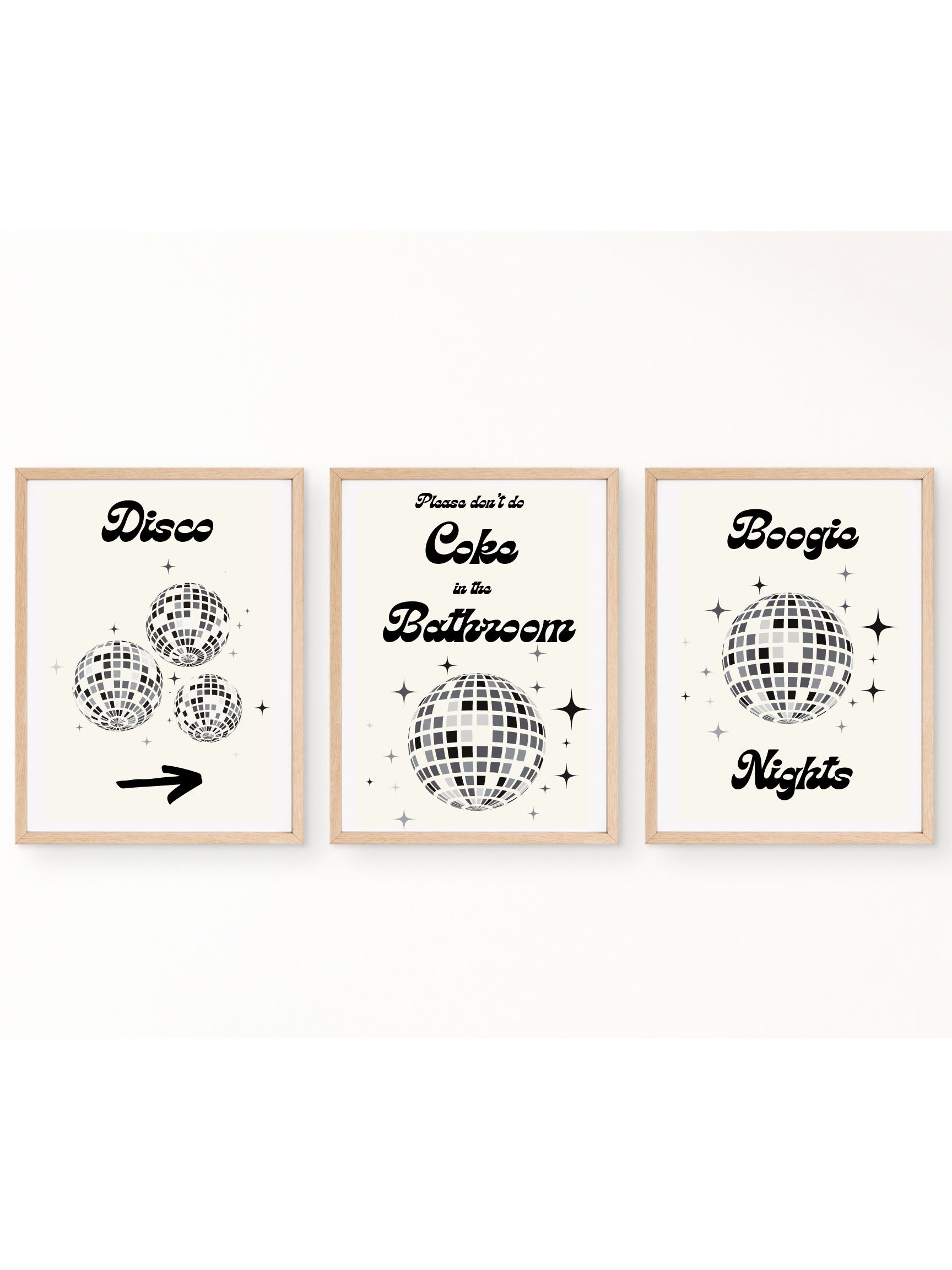 Disco Ball Print Retro Disco Ball Art Trendy 70s Print - Etsy