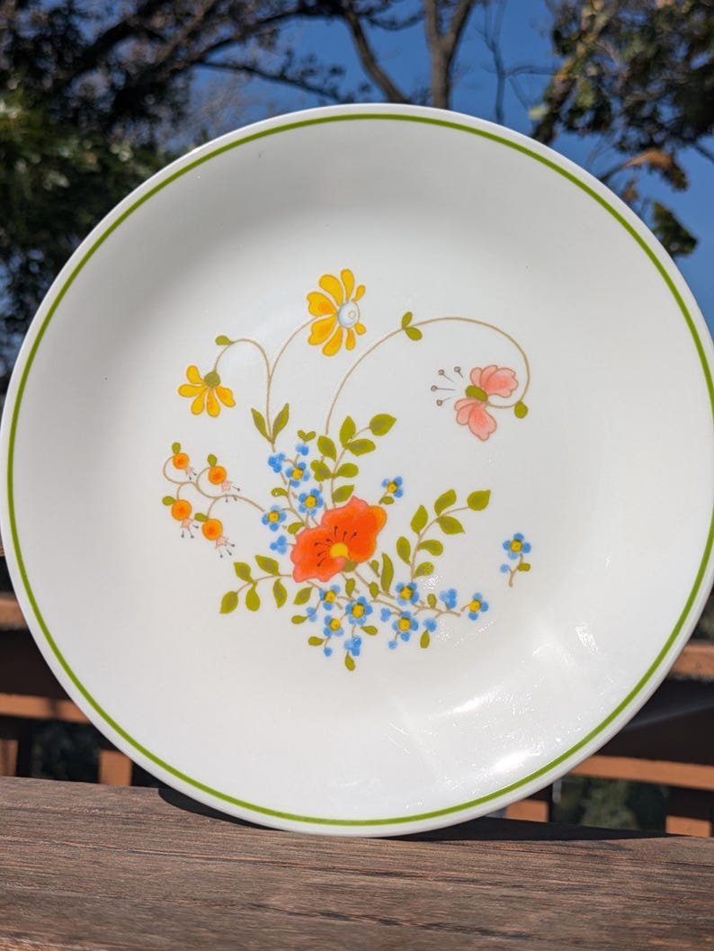 Corelle Wildflower Dinner Plates - Etsy