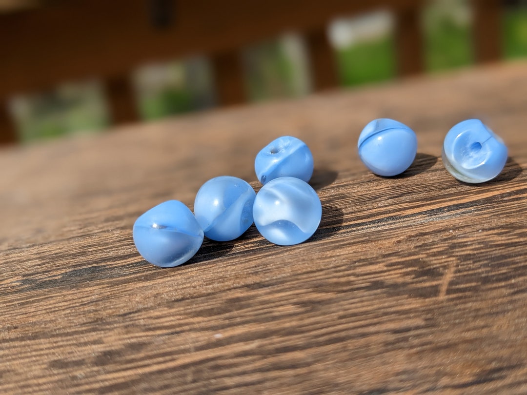 Vintage Blue Marble Sphere Buttons - Etsy