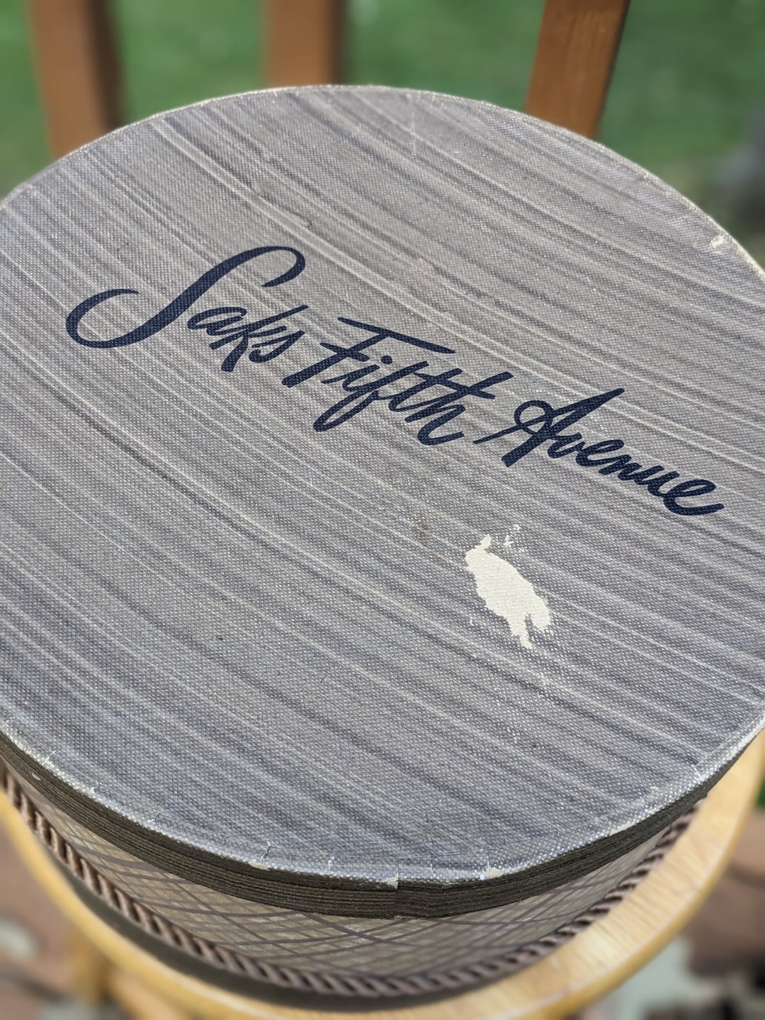 Vintage Saks Fifth Avenue Hat Box - Etsy
