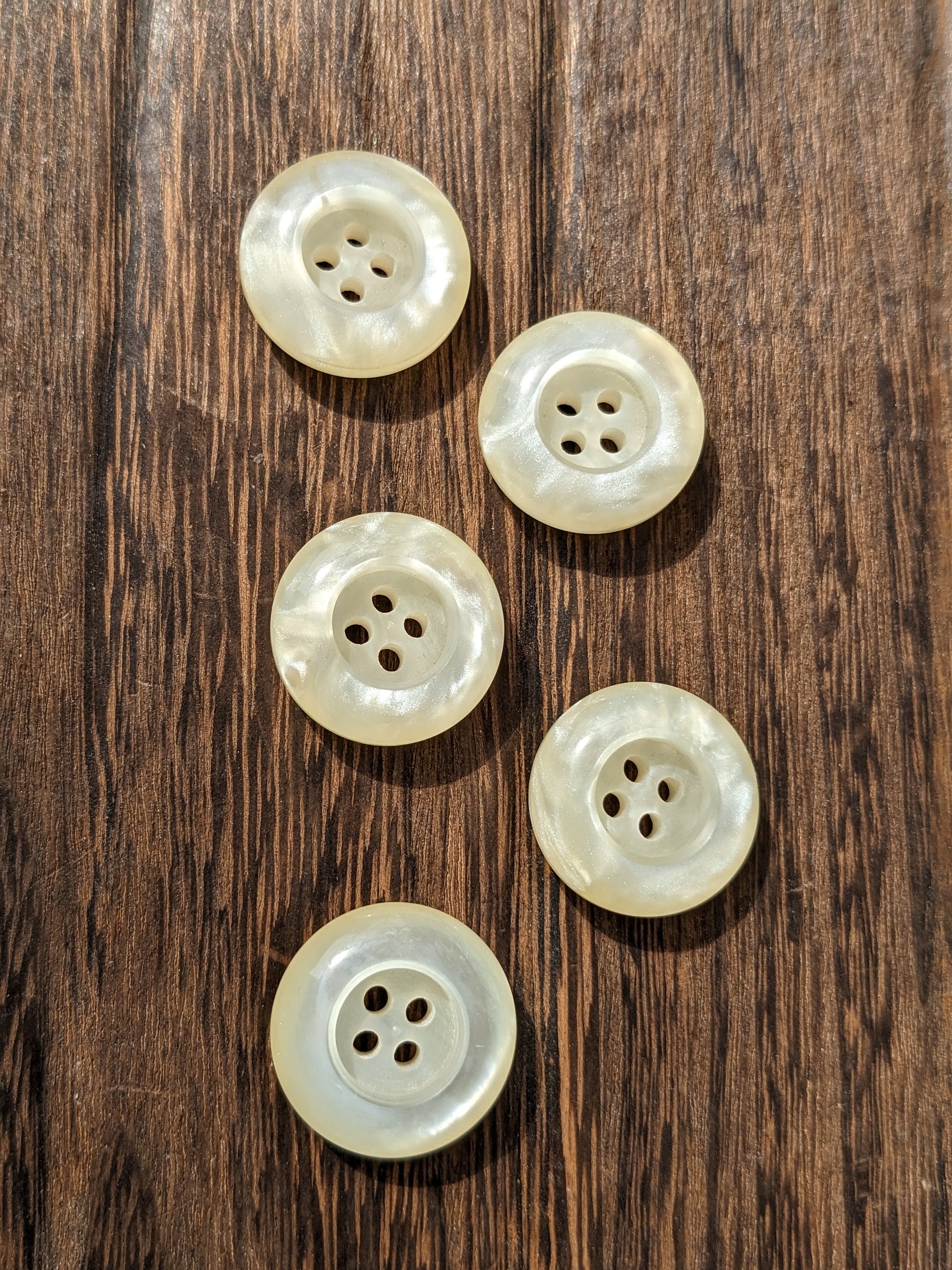 Vintage Thick White Buttons - Etsy