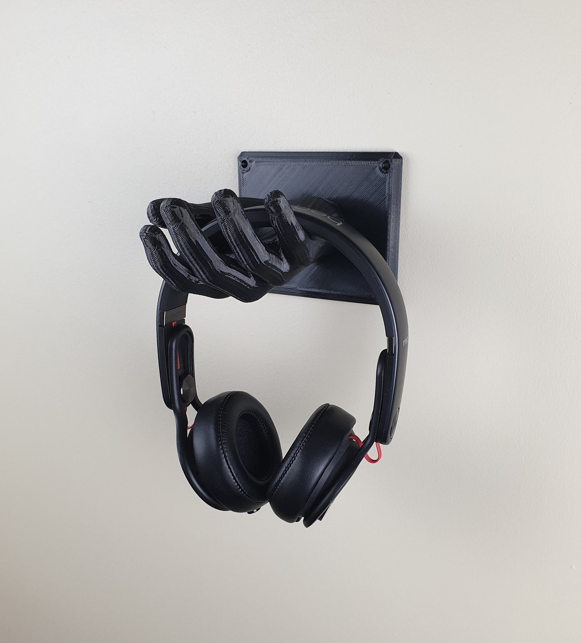 Headphone Stand Wall Mount Hand Headset Holder Sculpture Display ...