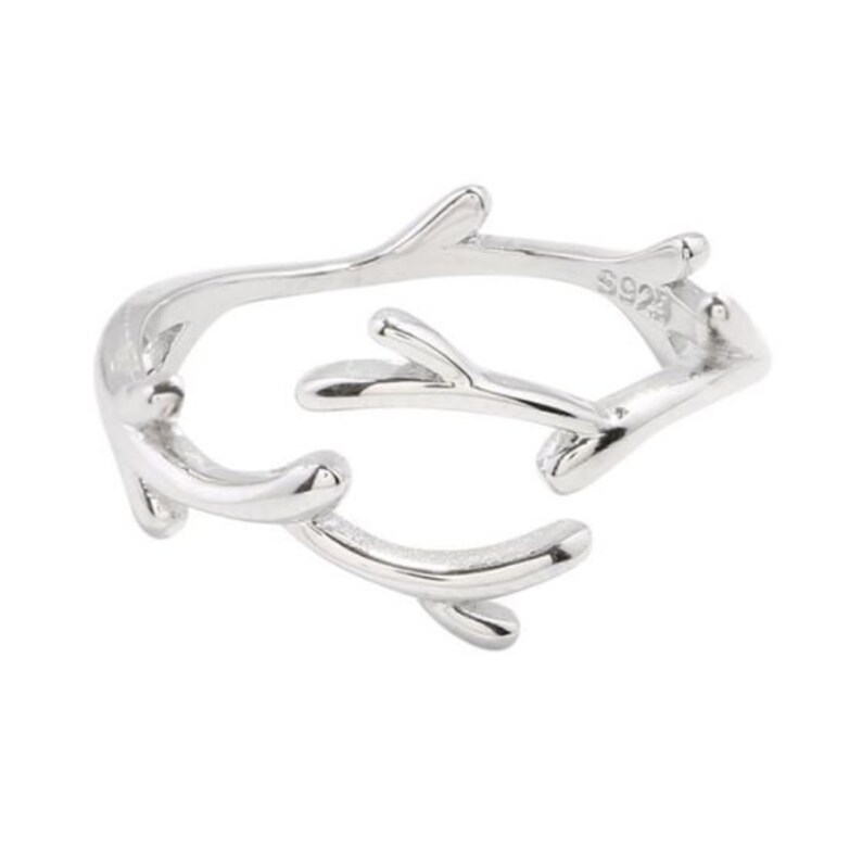 Silver Branch Ring 925 Sterling Silver Tree Style - Etsy UK