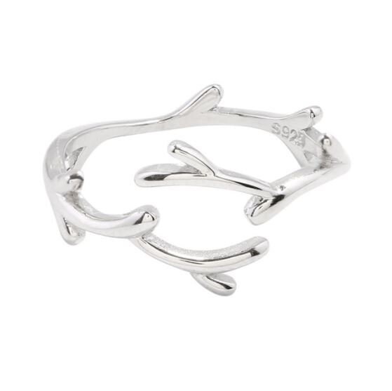 Silver Branch Ring 925 Sterling Silver Tree Style | Etsy UK