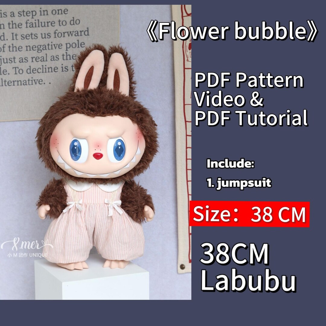 Labubu Clothes Pattern – 38cm Digital Sewing Pattern (PDF Tutorial ...