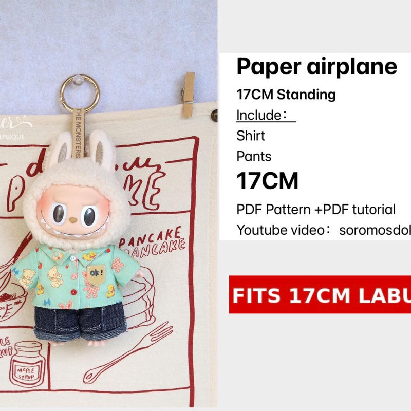 Labubu Outfit Sewing Patterns - Etsy