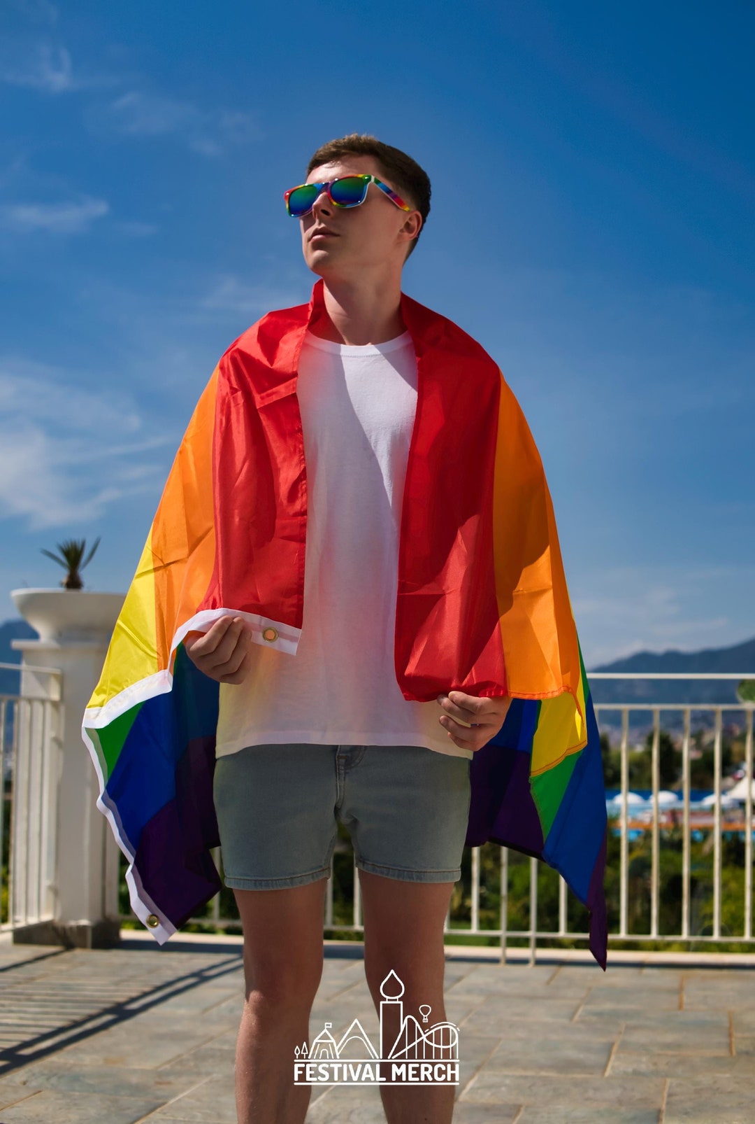 LARGE Premium LGBT Pride Flags discreet Packaging Rainbow Flag 5ft by ...