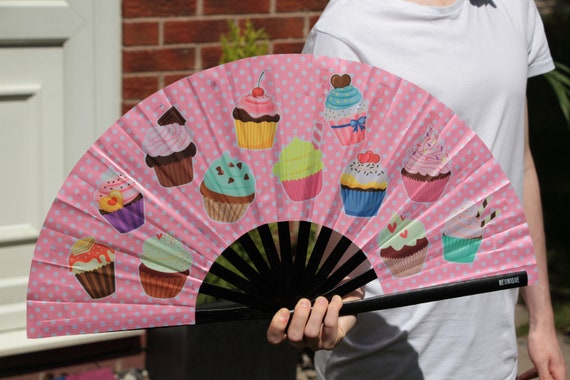 Fairy Cake Clack Fan Giant Hand Fan 25 Baking Gift - Etsy