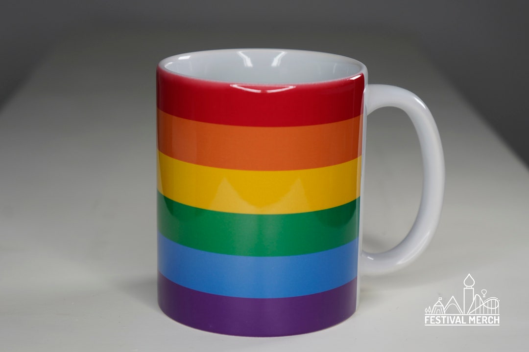 Rainbow Flag Mug (any Flags Available) Discreet Packaging! - Pride Gift ...