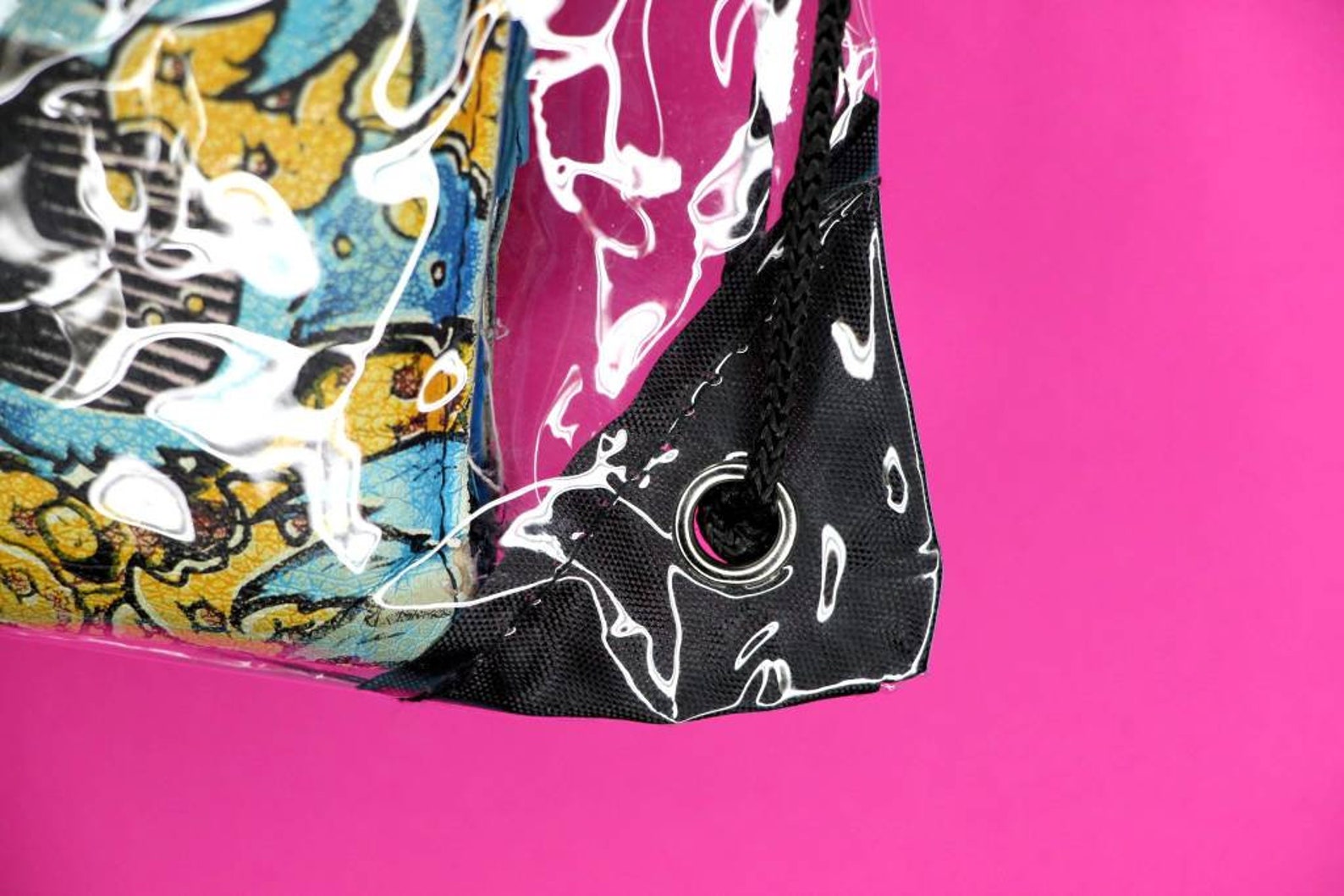 Clear Bag - Draw String Backpack PVC - for Light Items Only ...