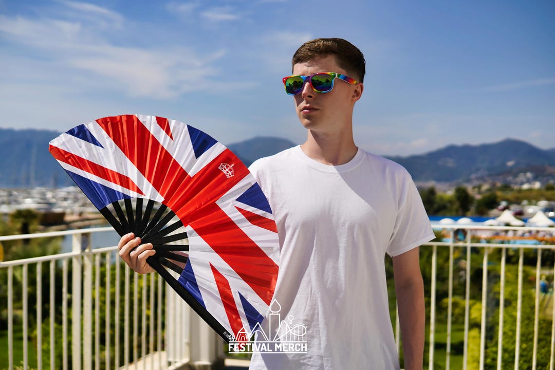 Clack Fan - Union Jack Flag 60cm - LARGE - UK Flag British Flag ...