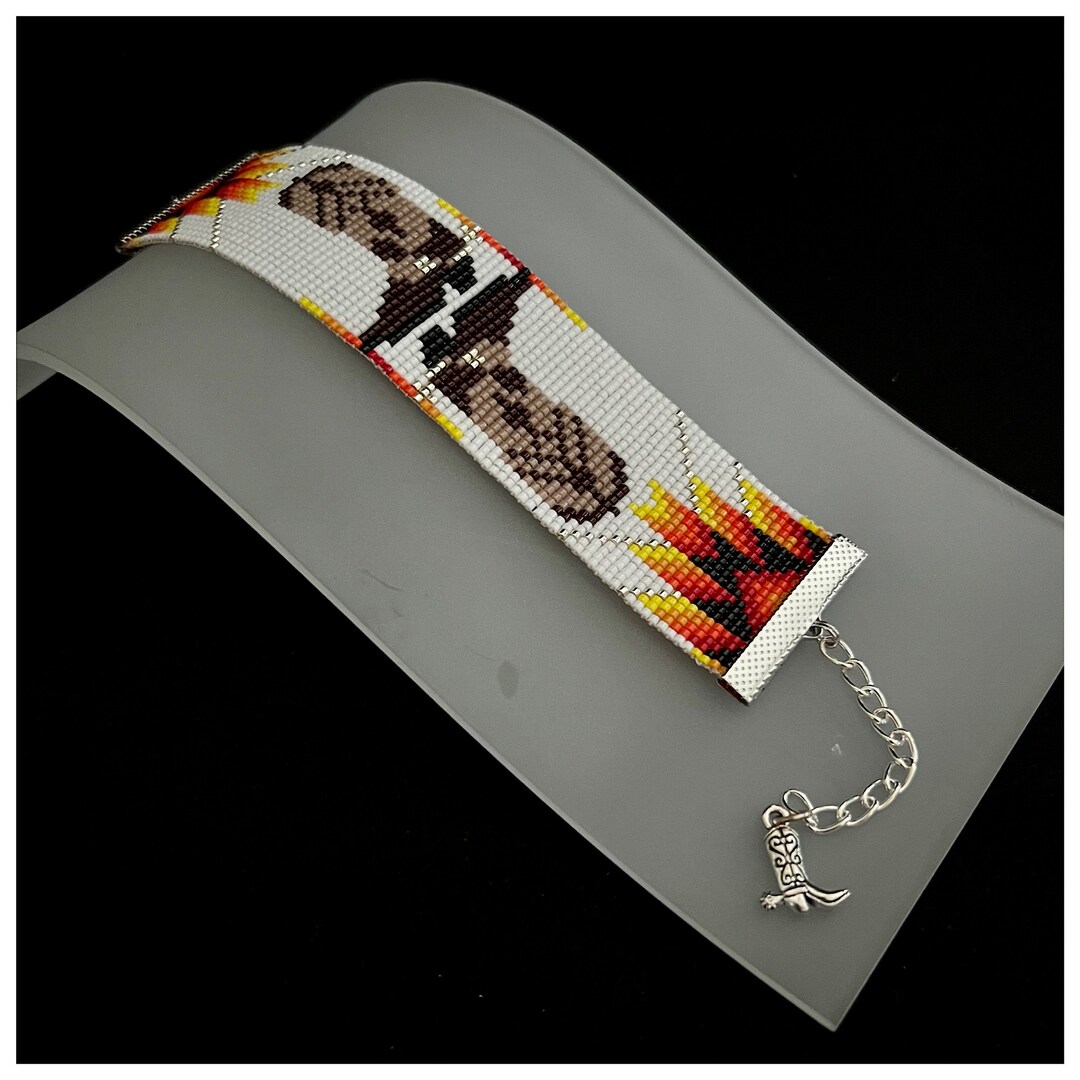 Cowboy Boot Loom Bracelet, Cowboy Boot Beaded Bracelet, Western ...