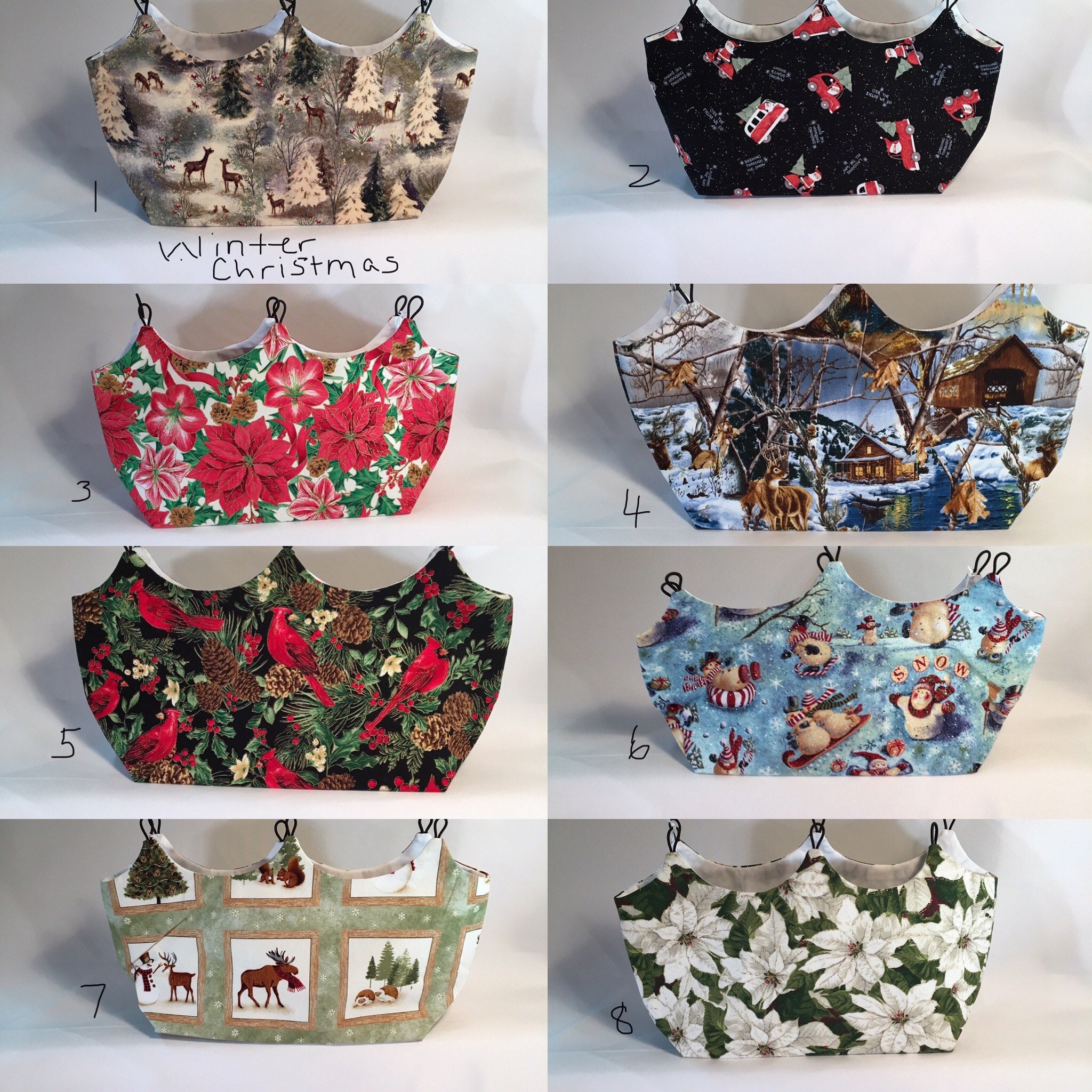 Christmas Purse Covers, Changeable Bag Covers, Purse Covers, Hand Made ...