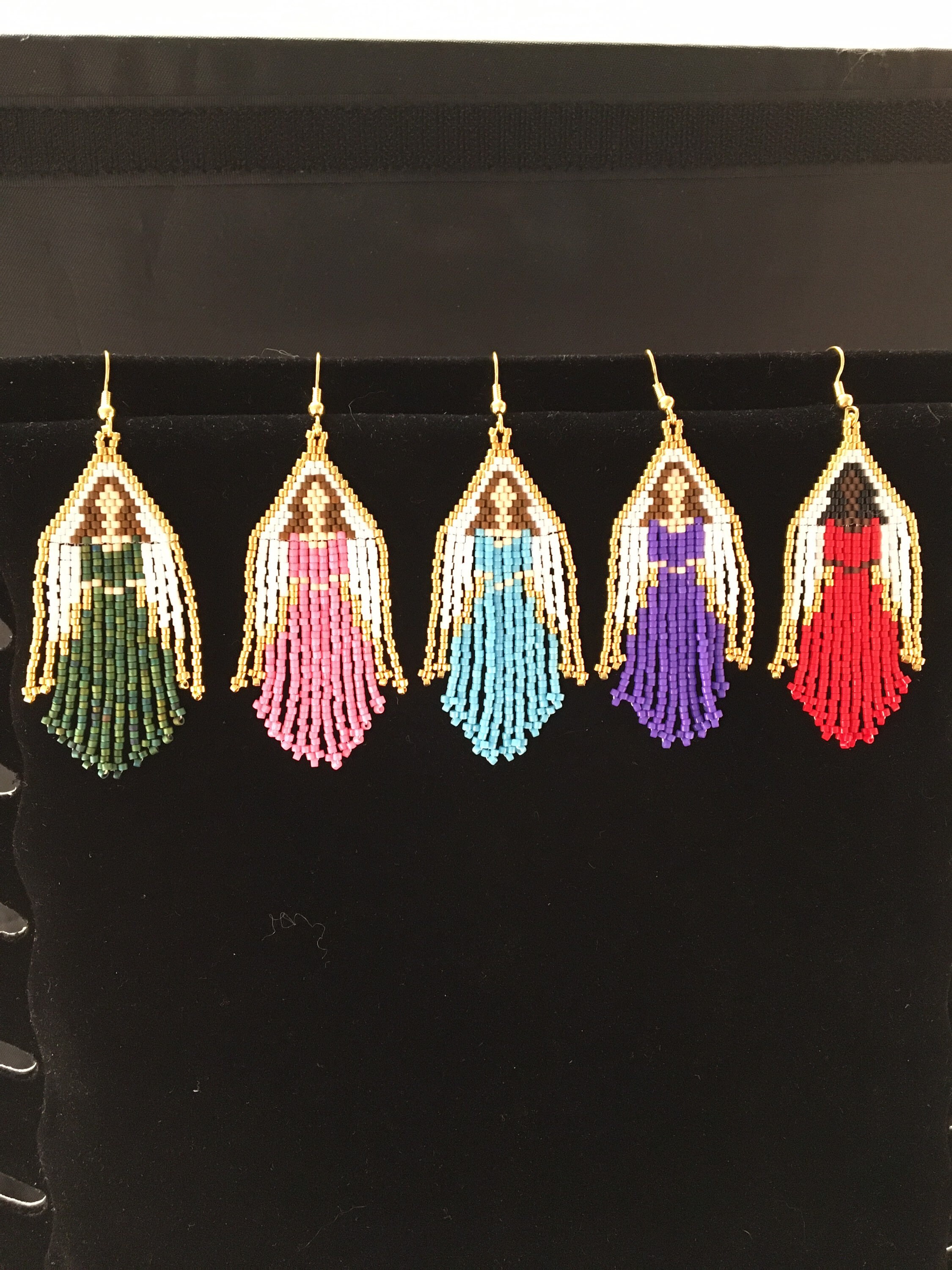 Angel Earrings Angel Fringe Earrings Angel Dangle Earrings - Etsy