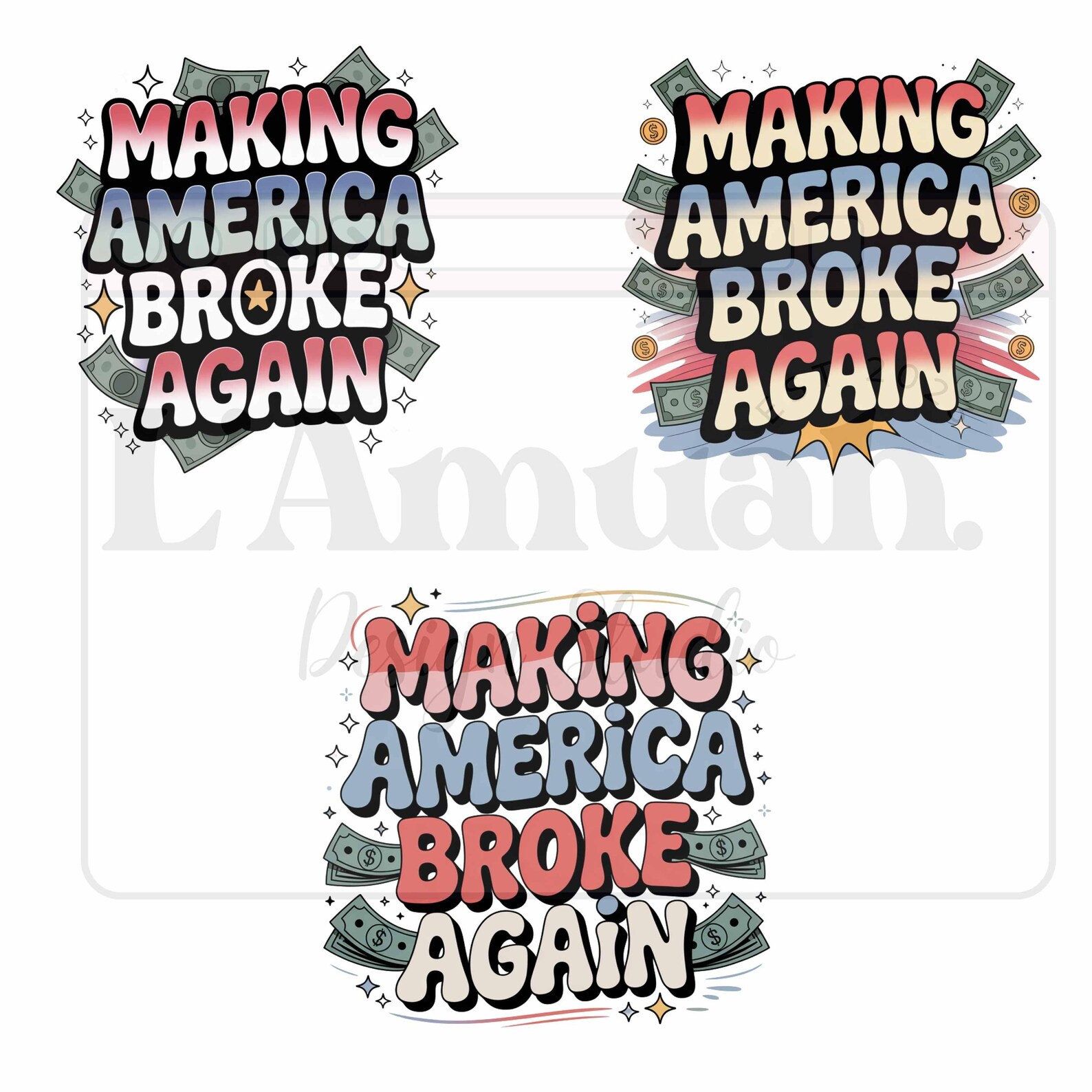 Making America Broke Again Png File - Etsy