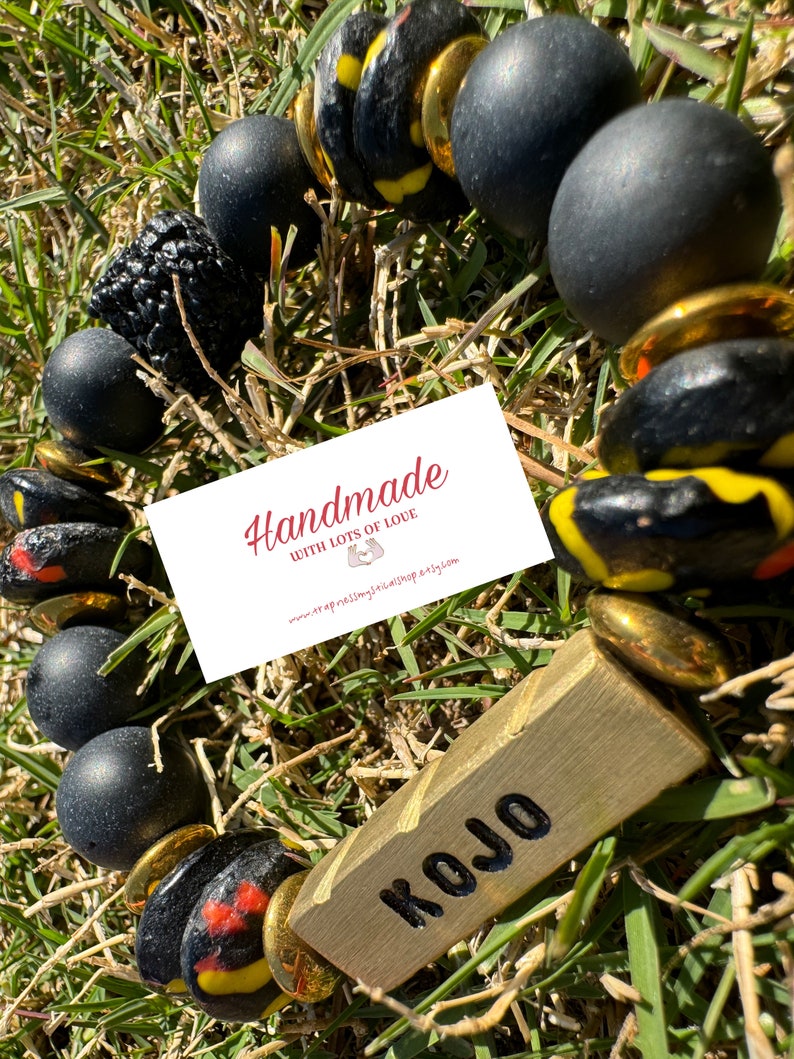 African Ghana Kojo Beads Bracelet Born on Monday for “male” - Etsy