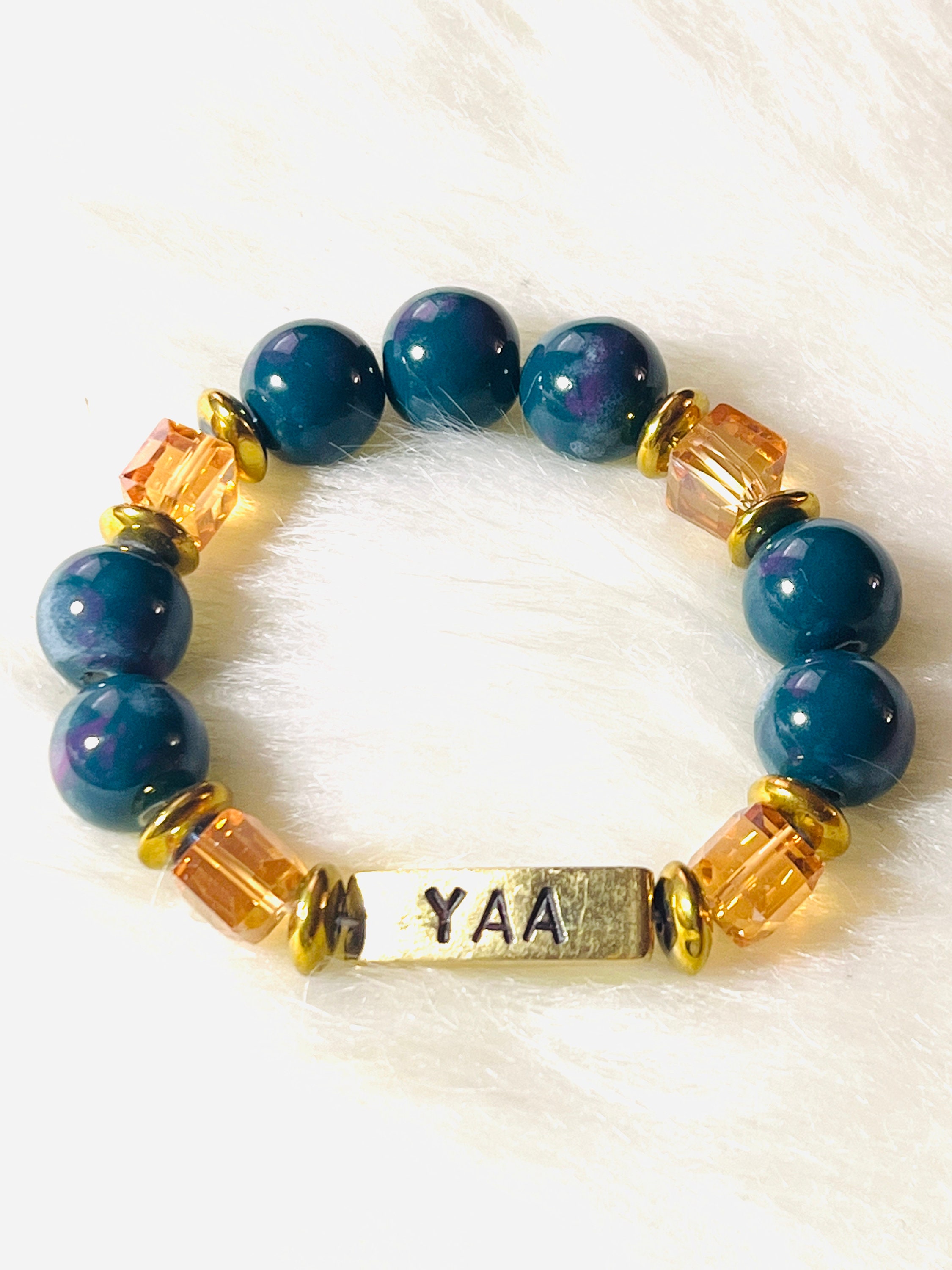 African Ghana Yaa Beads Bracelet Born on Thursday for female - Etsy