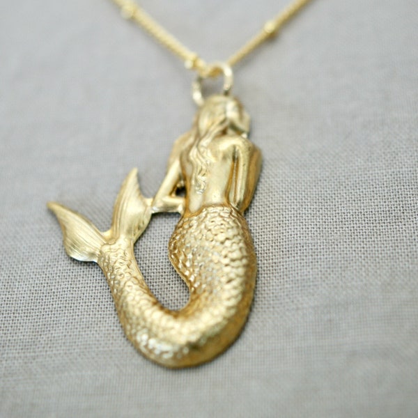 Gold Mermaid Art - Etsy